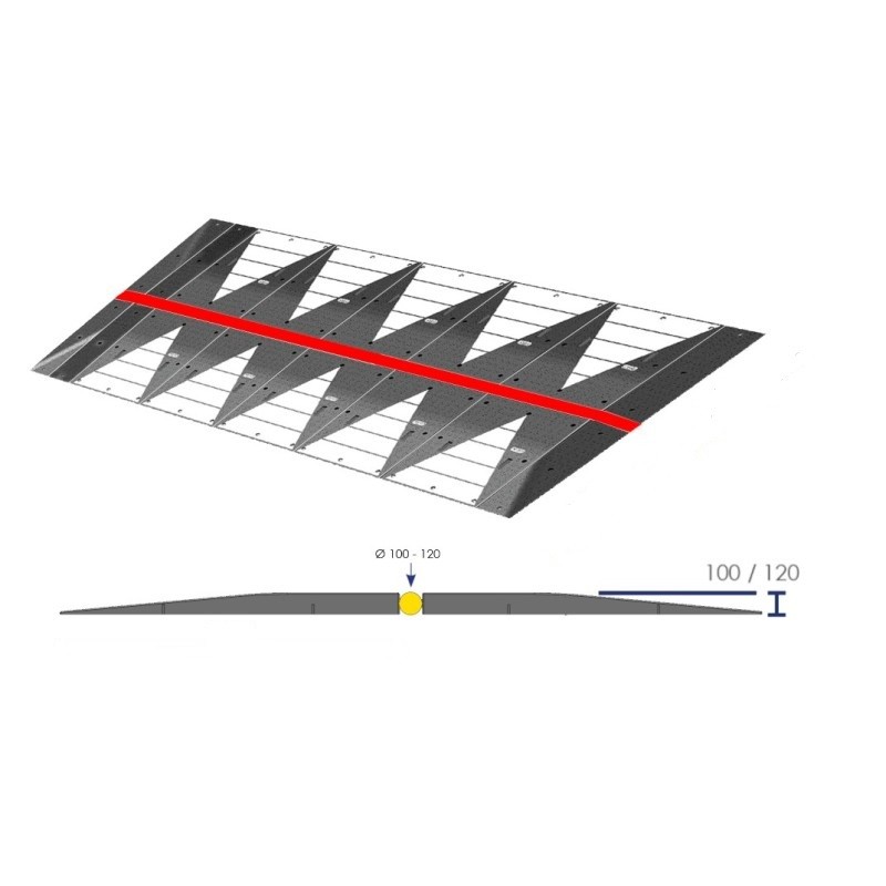 Passe-câbles traversée de route - 100 mm - 2,25m - noir